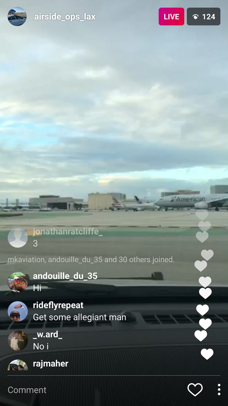 Airport and airline live streaming on social media - PassengerWise